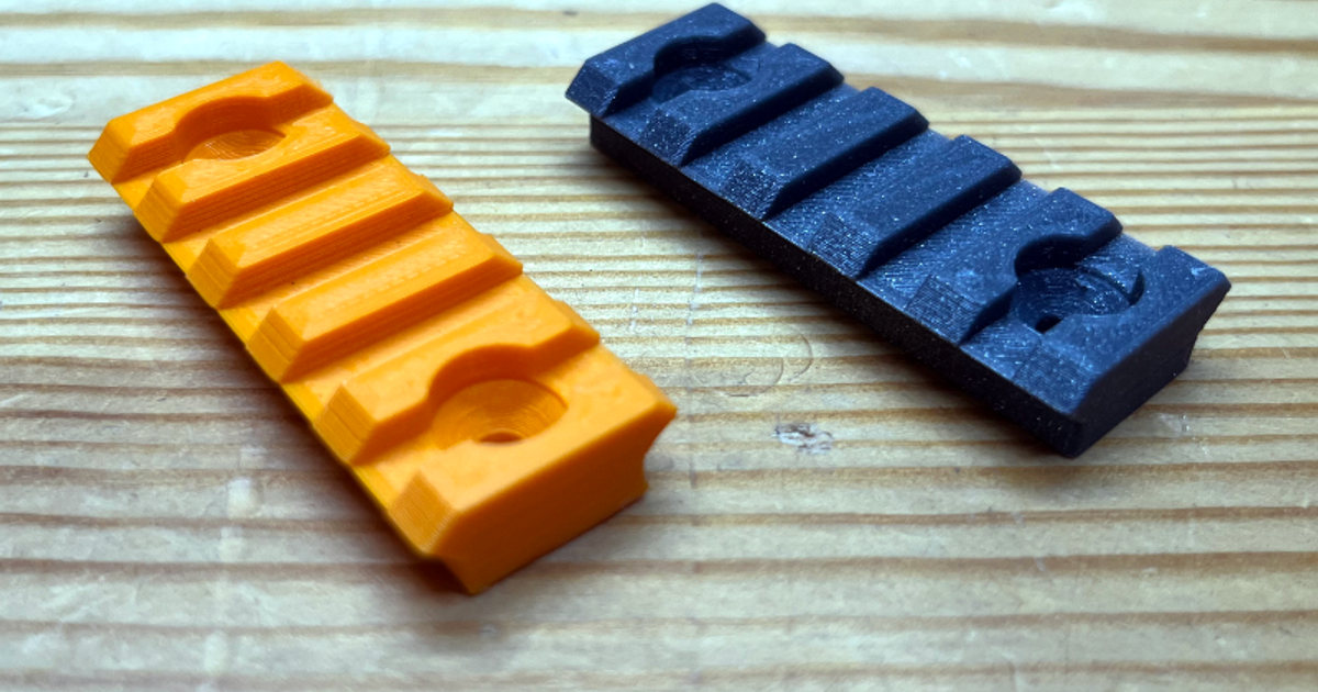 Picatinny rail 5 slot by r3l471v157 | Download free STL model ...