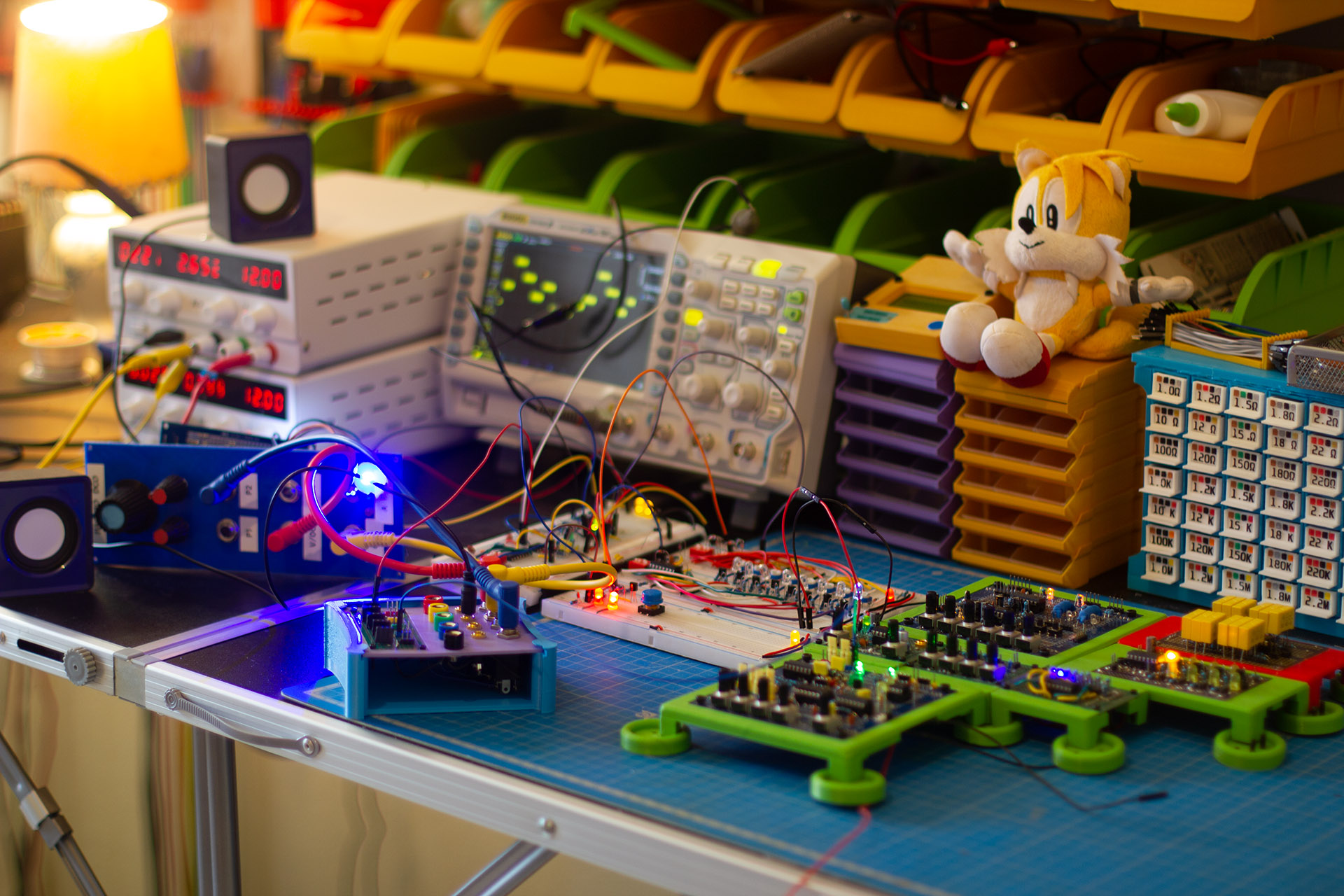 Passive Multiple Adapter for 6.35mm and 3.5mm jacks, Banana Plugs and ...