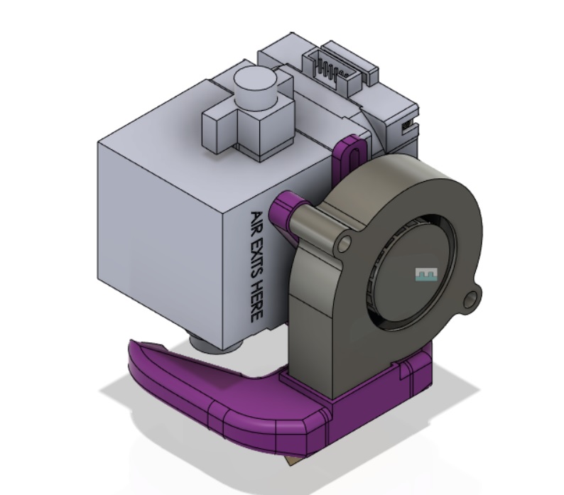 Hemera XS 5015 Fan duct by Drax | Download free STL model | Printables.com