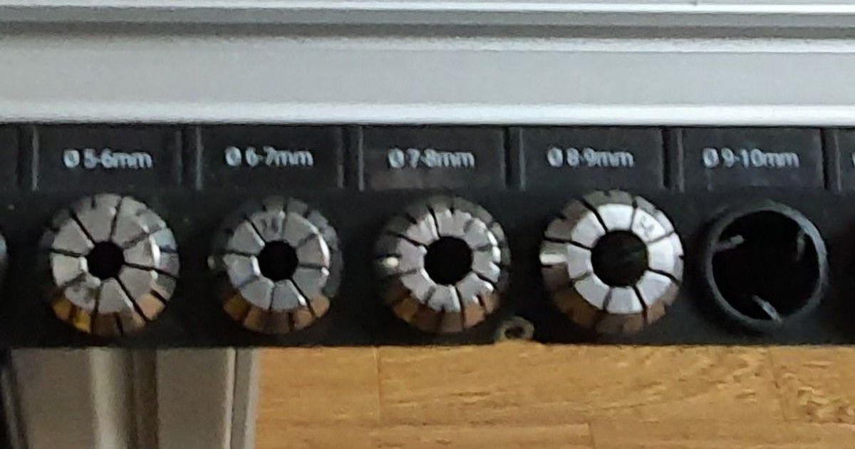 ER 20 Collet Holder for 40x40 Aluminium Extrusion by Sebastian ...