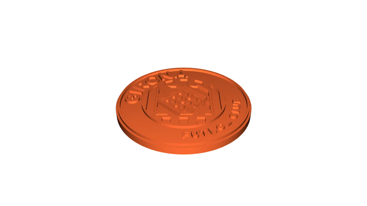 Girona FC Shield by JAR1318 | Download free STL model | Printables.com