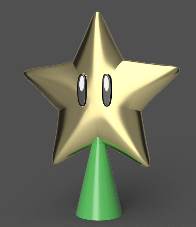 Super Star Tree Topper by Dsk001 | Download free STL model | Printables.com