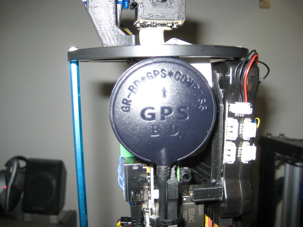 Half shelf to mount a Pixhawk GPS unit on the edge of a tray by Piercet ...