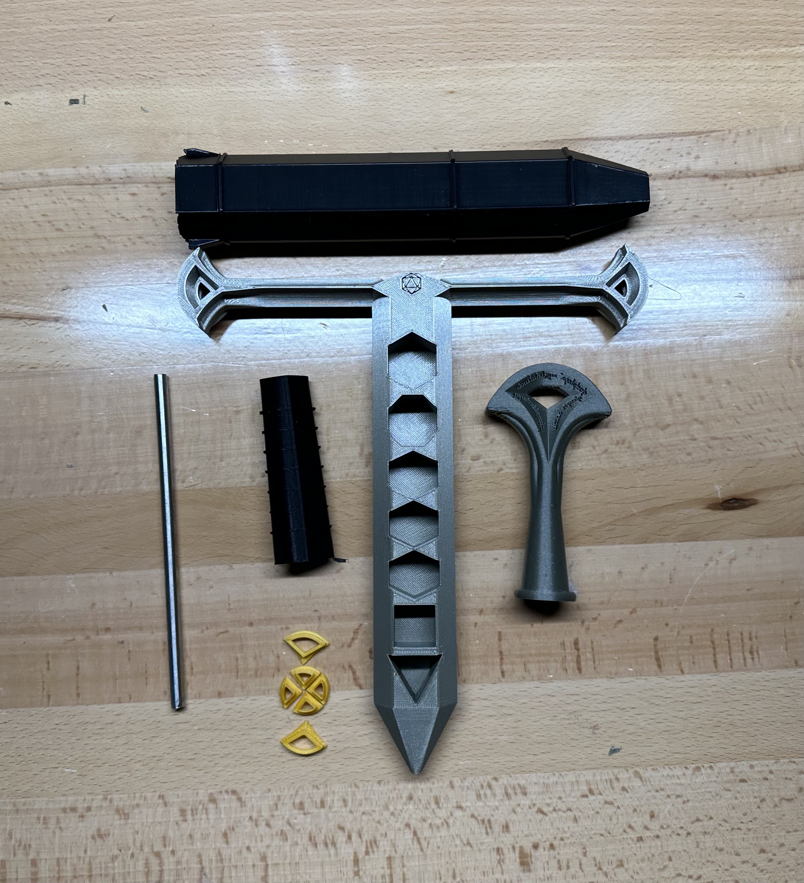 Anduril/Narsil RPG-Dice Blade by Orion3D Studios | Download free STL ...