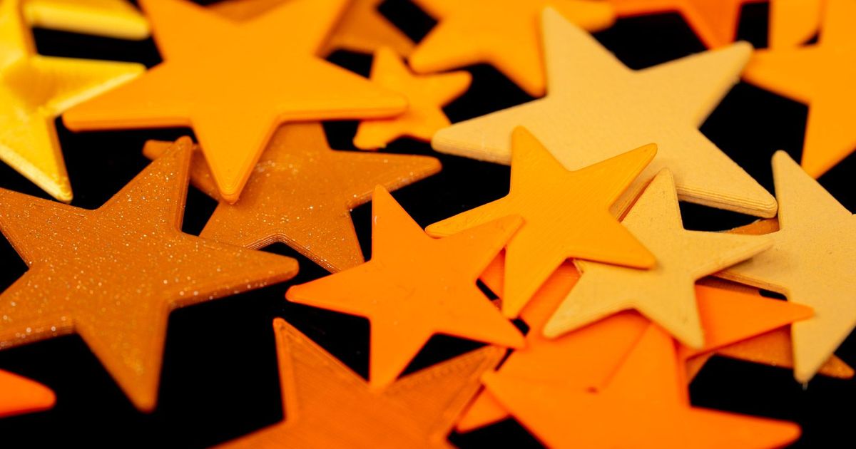 Five-Point Star Decorations - Many Dimensions with Parametric Fusion360 ...