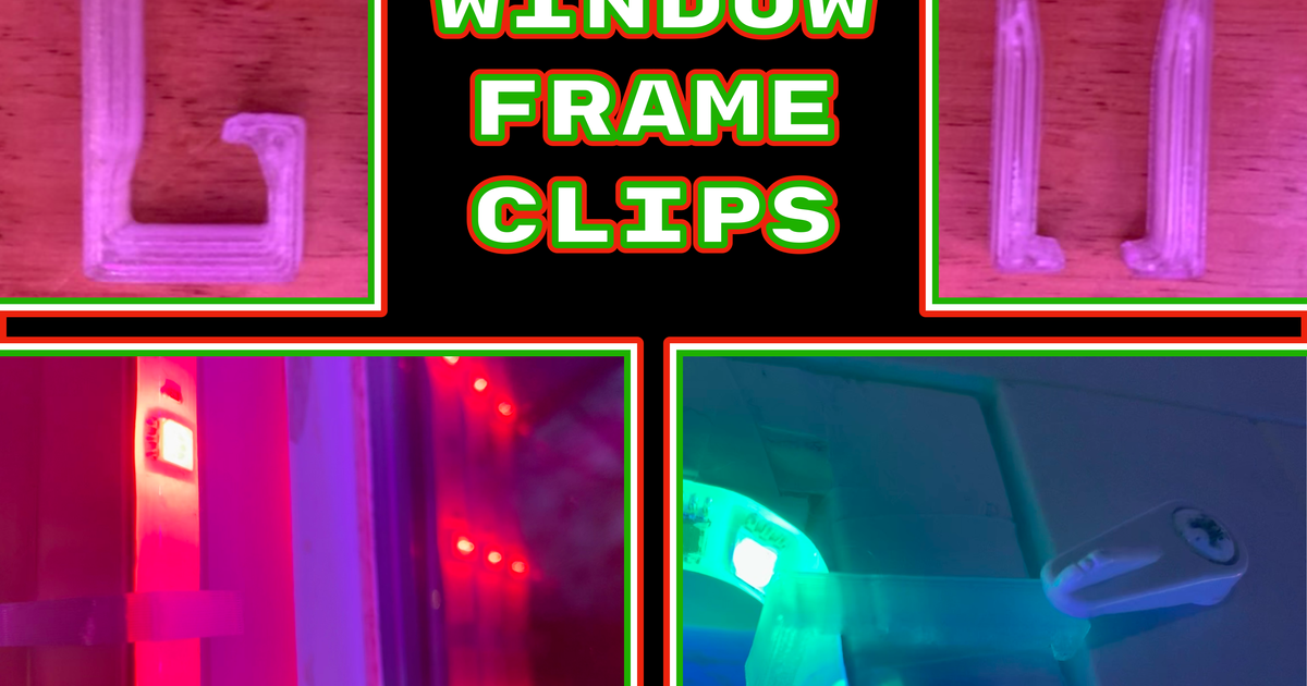 Window Frames Clips by PenguinNinja | Download free STL model ...