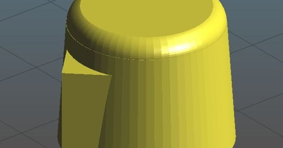 Potentiometer Knob - 6mm ID Round by ayan4m1 | Download free STL model ...