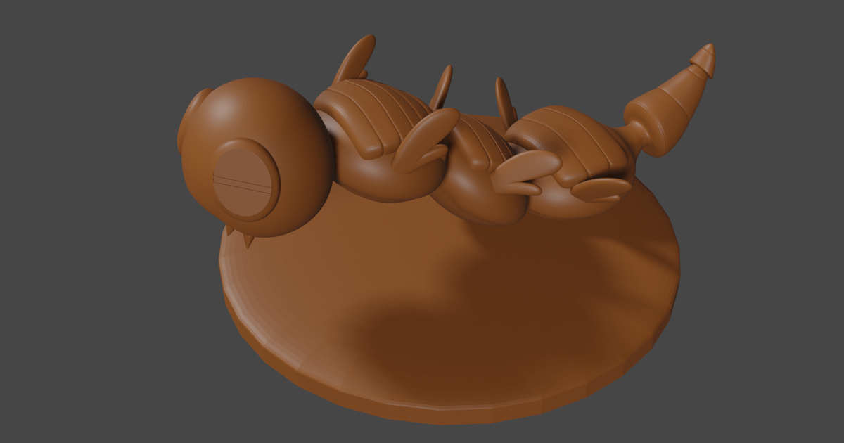 Pokemon inspired, 3 Segment Dudunsparce, Tabletop DnD miniature by ...