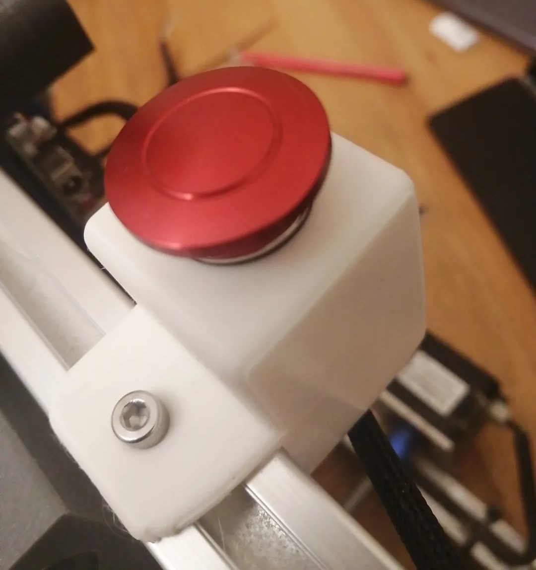 Emergency button holder 3018 cnc by alexford | Download free STL model ...