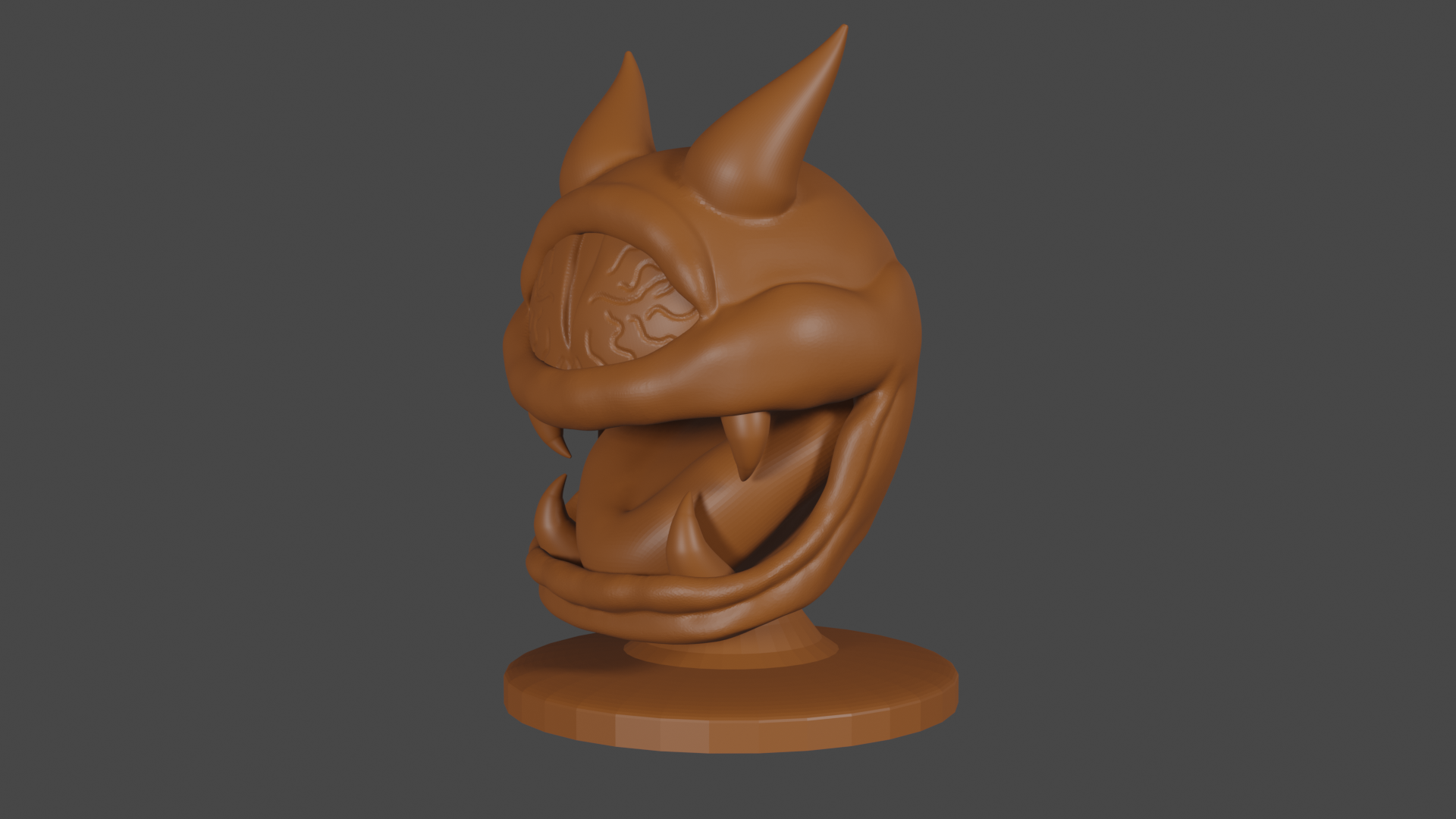 Kirby inspired, Angry Scarfy, Tabletop DnD miniature by ...