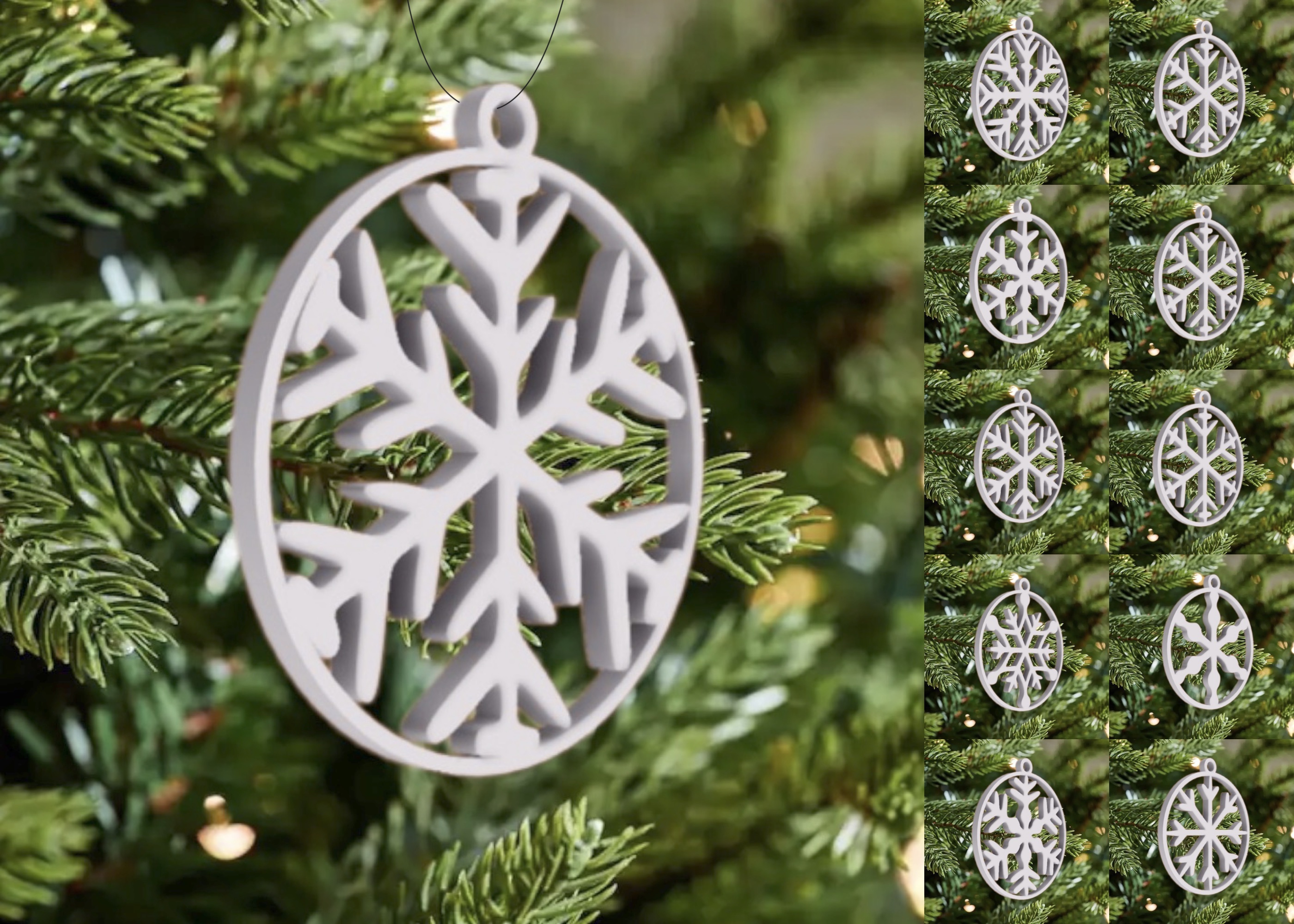 Christmas ornament/ball/decoration - snowflake S3.03 by ADAMCA.LAB ...