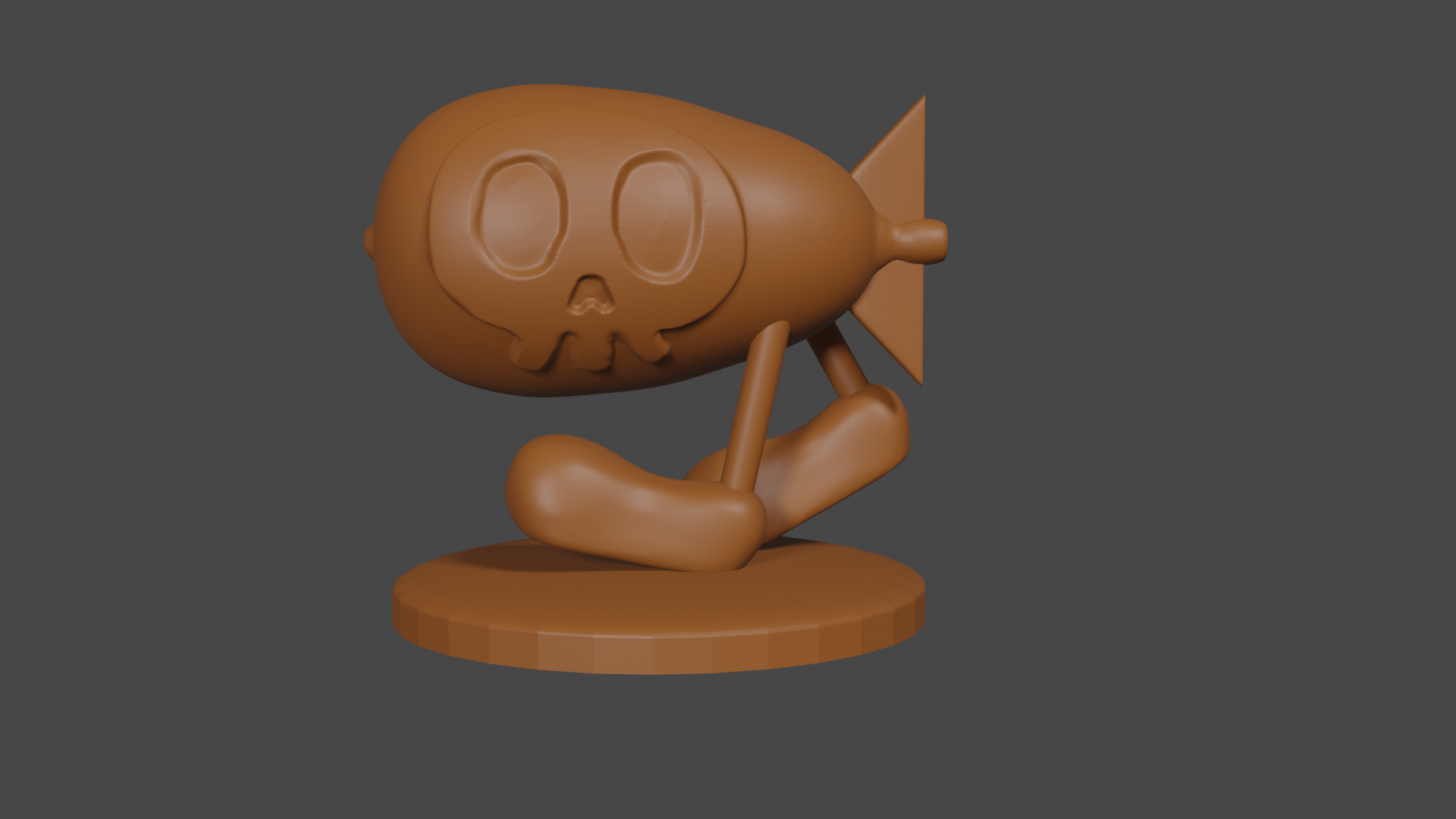 Kirby inspired, Bomber, Tabletop DnD miniature by ...