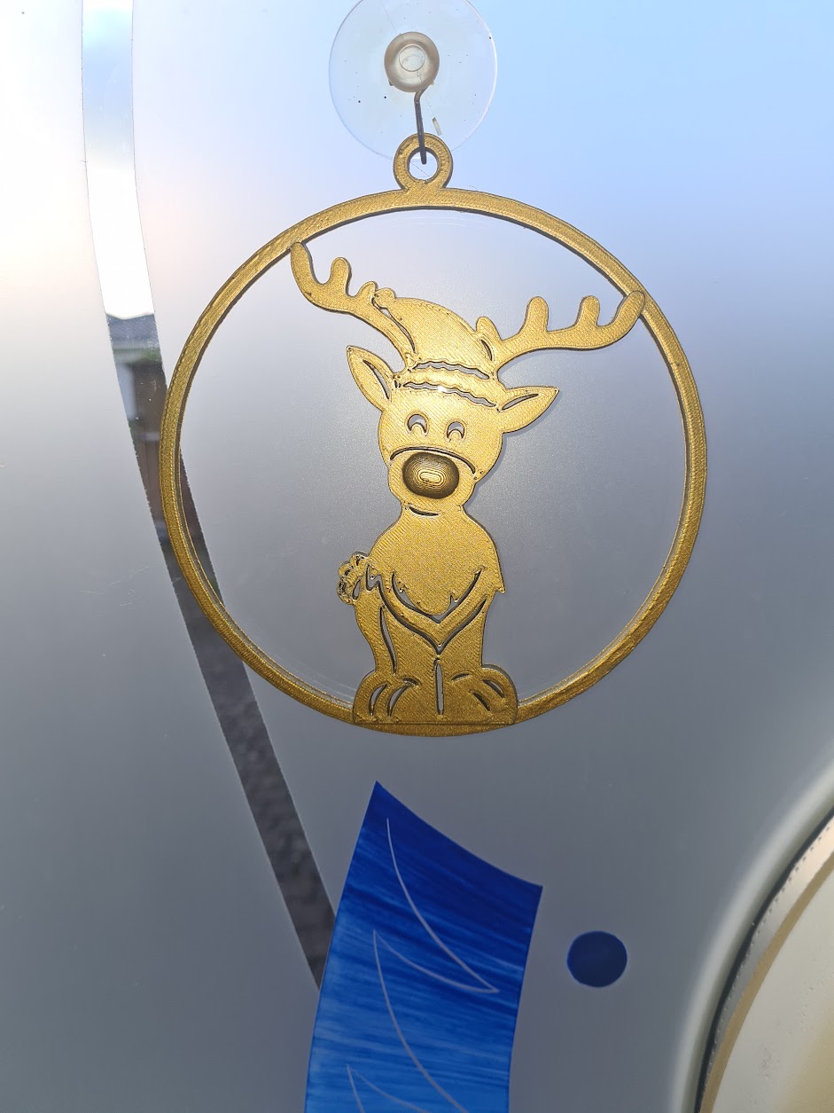 Rudolph the Reindeer Ornament by GCodePrintr | Download free STL model ...