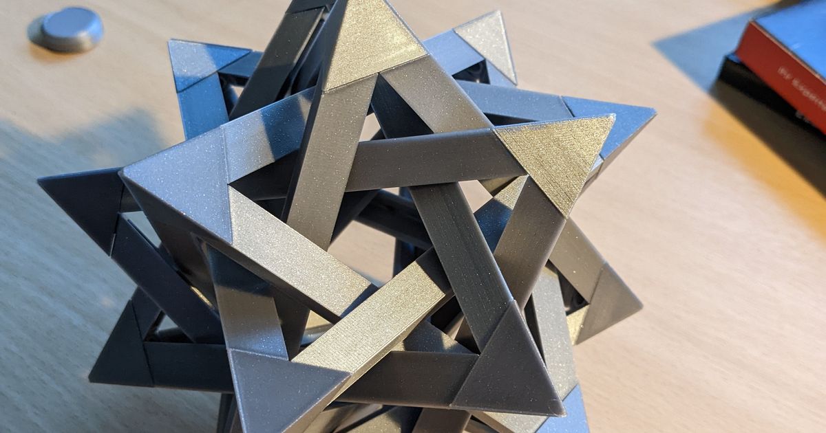Five Intersecting Tetrahedra: 15cm sides by regularfry | Download free ...