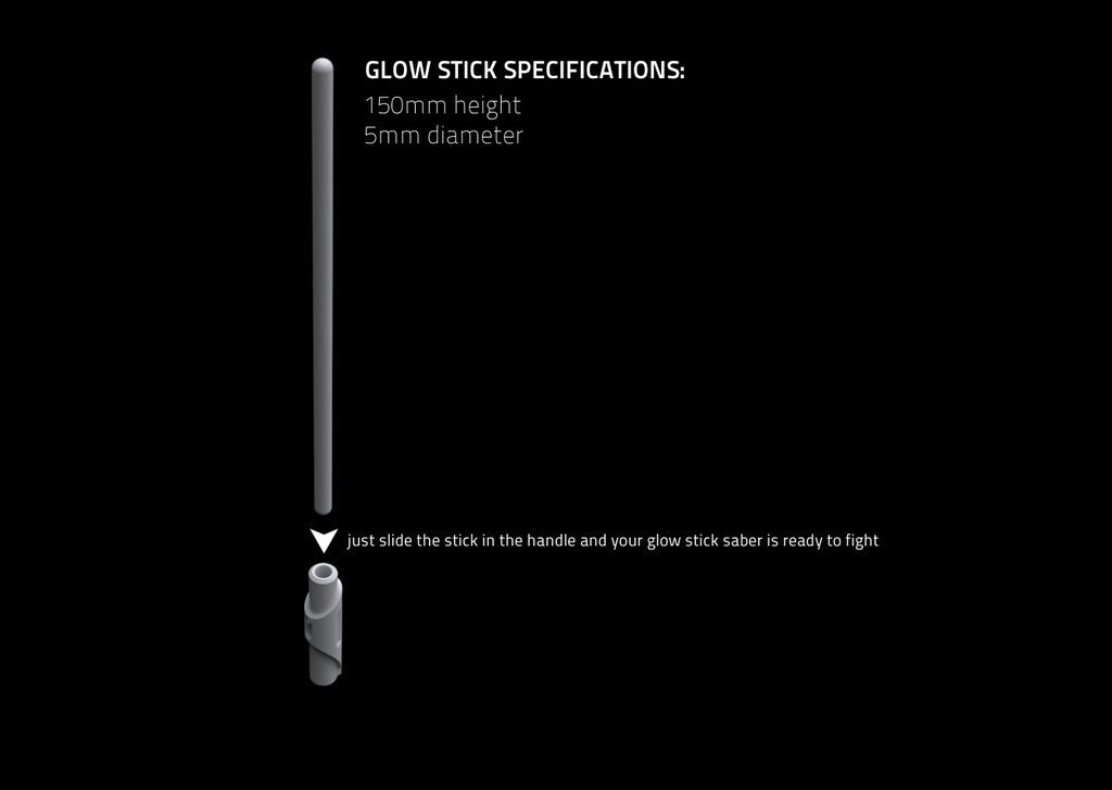 Glow Stick Saber by Shruikan | Download free STL model | Printables.com