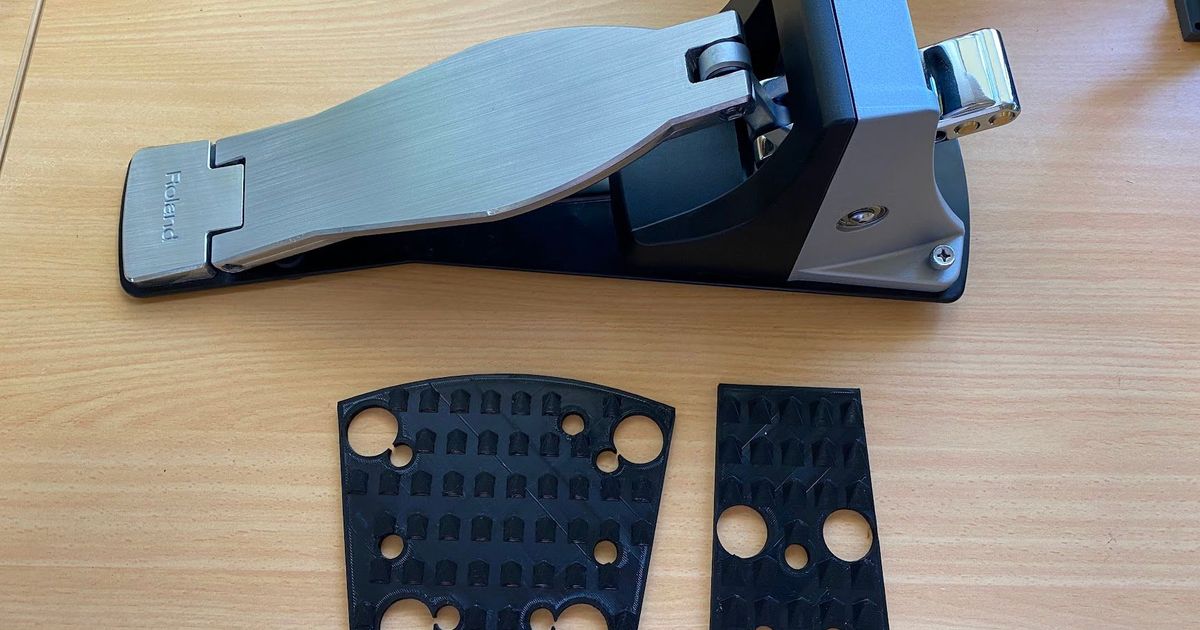 Roland KT-10 Slip Resistant Base plates by X-Gen | Download free STL ...