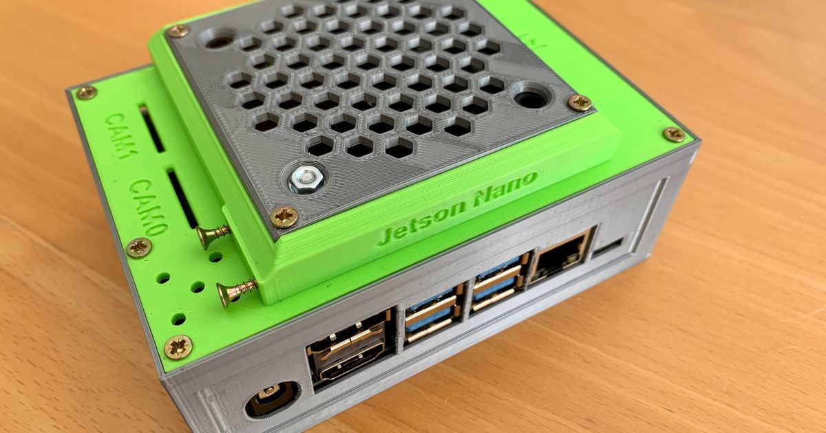 Jetson Nano case with camera by marigu | Download free STL model ...