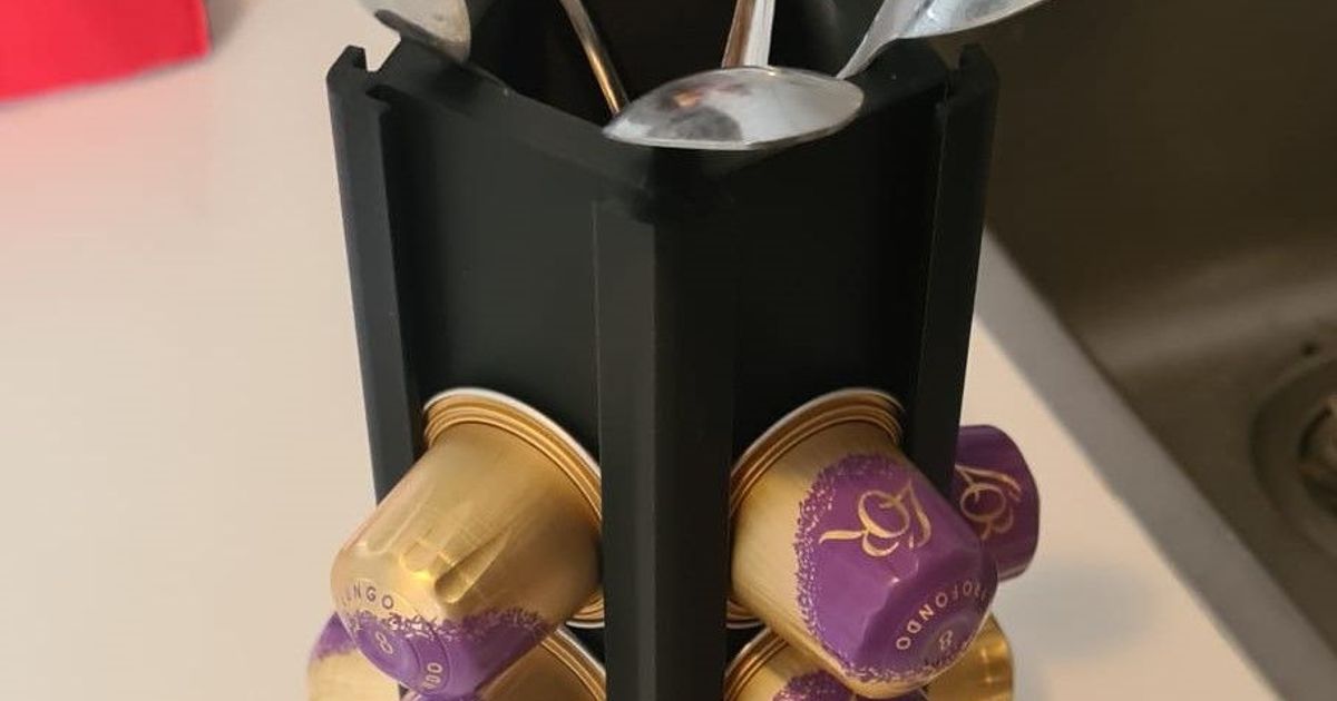 rotating capsule holder nespresso by Easterlightning | Download free ...
