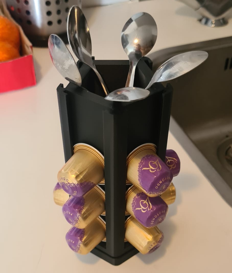 rotating capsule holder nespresso by Easterlightning | Download free ...