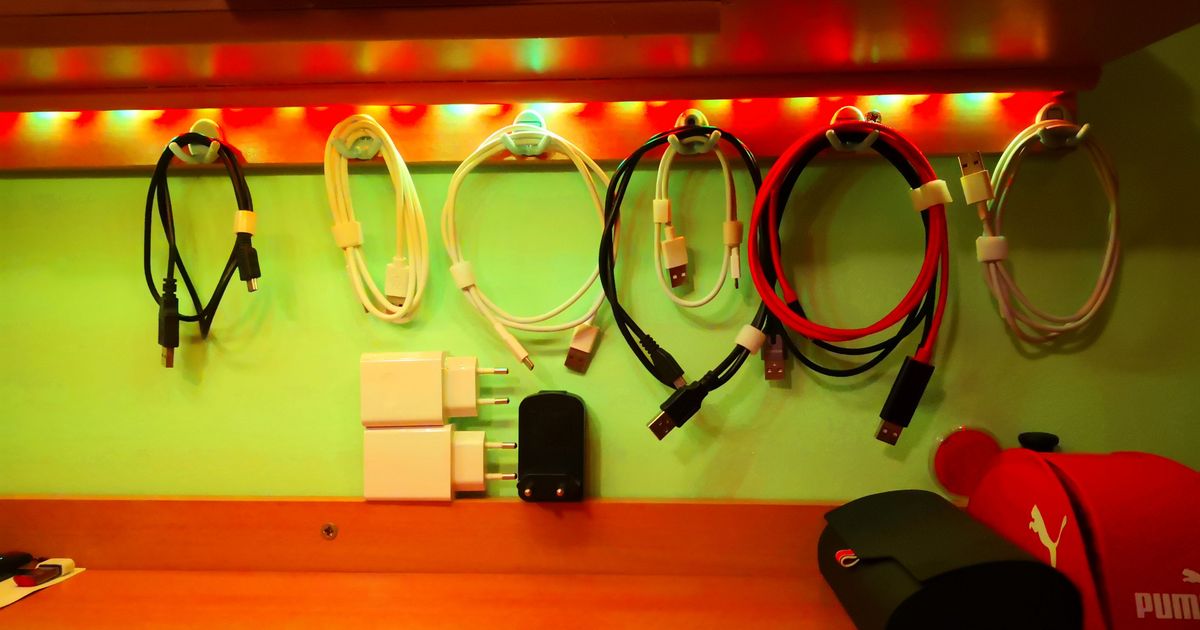 Wall cable organizer by HVRK_ | Download free STL model | Printables.com