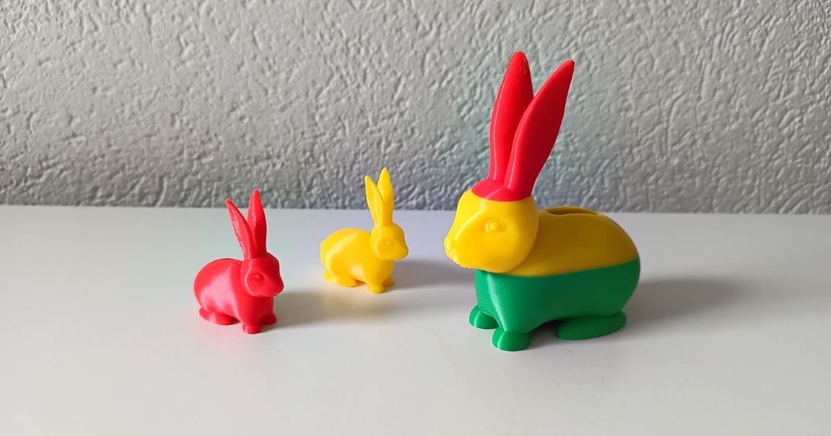 Cute Rabbit by David Kisel | Download free STL model | Printables.com