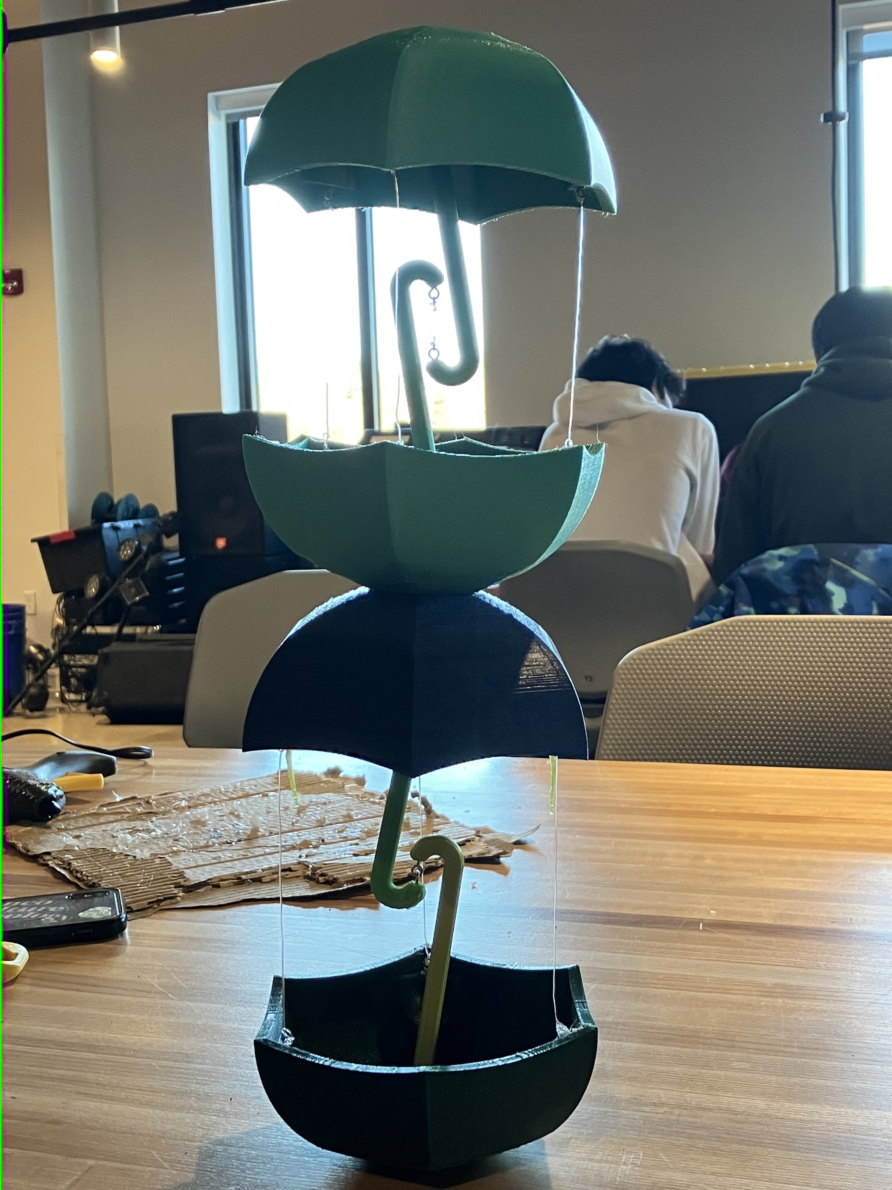 Floating Umbrella (Tensegrity Model) by annieuu | Download free STL ...