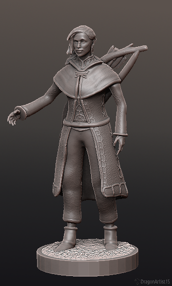 Elven Wizard Dnd Miniature by DragonArtist15 | Download free STL model ...