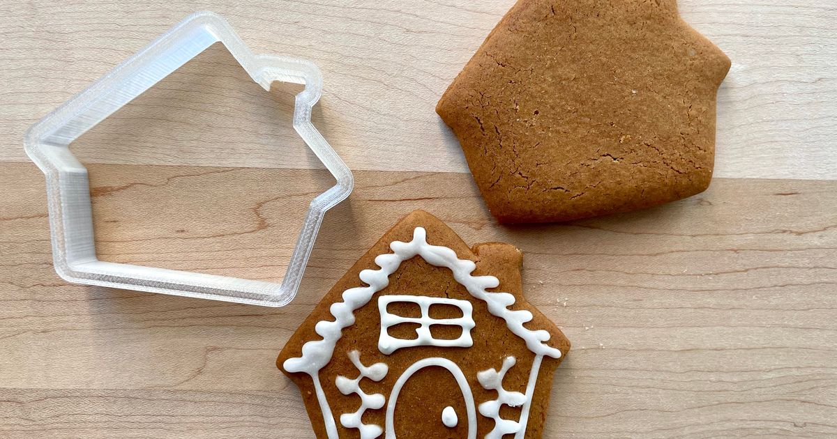 Gingerbread House Cookie Cutter by LuckyJinx | Download free STL model ...
