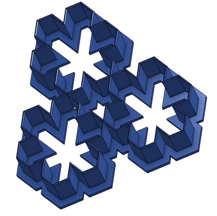 Efficient Snowflake Cookie Cutters by m3dee | Download free STL model ...