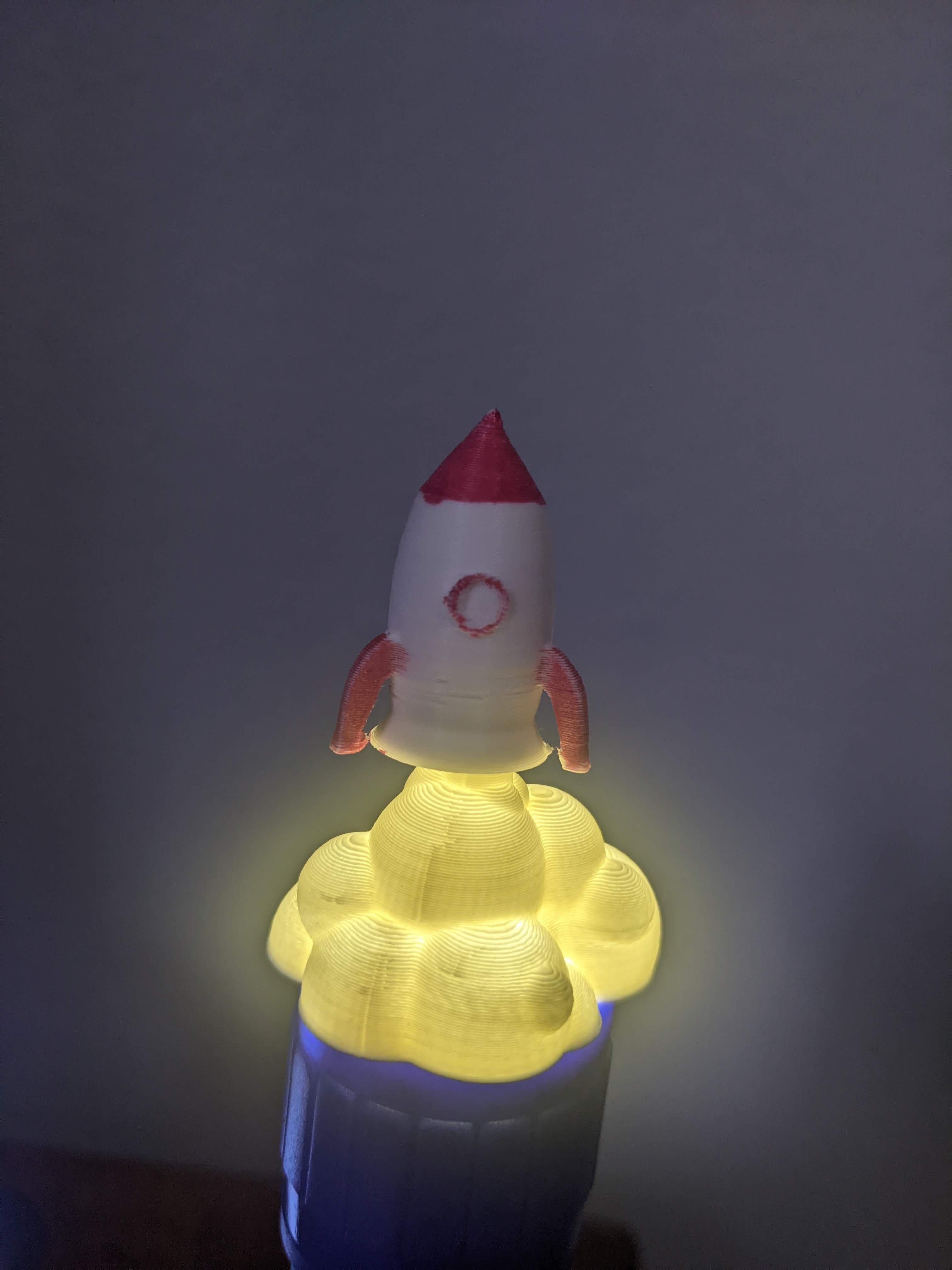 Glowing Space Ship Led Diffuser by Inventify | Download free STL model ...