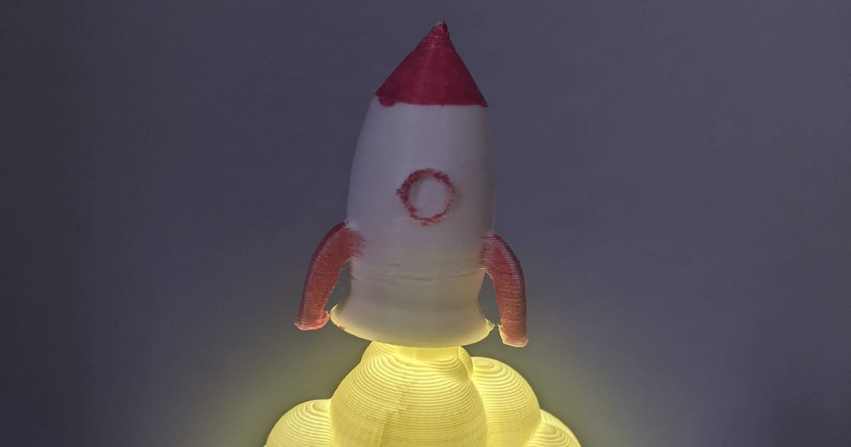 Glowing Space Ship Led Diffuser by Inventify | Download free STL model ...