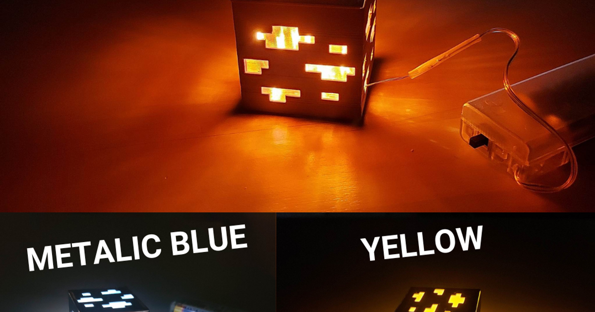 Minecraft ore lamp by adekribre | Download free STL model | Printables.com