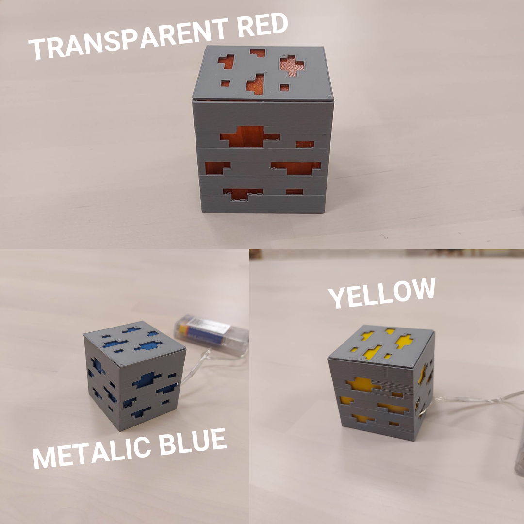 Minecraft ore lamp by adekribre | Download free STL model | Printables.com