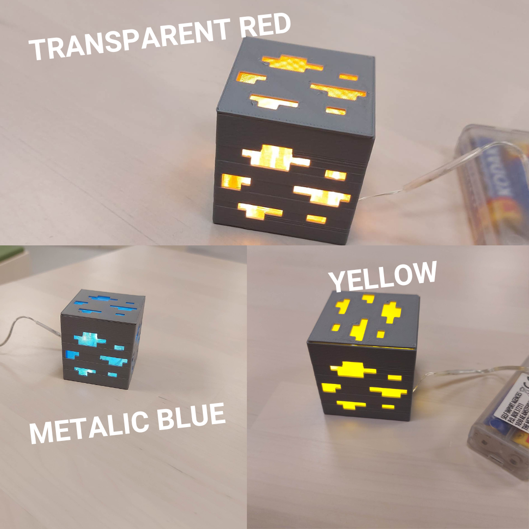 Minecraft ore lamp by adekribre | Download free STL model | Printables.com