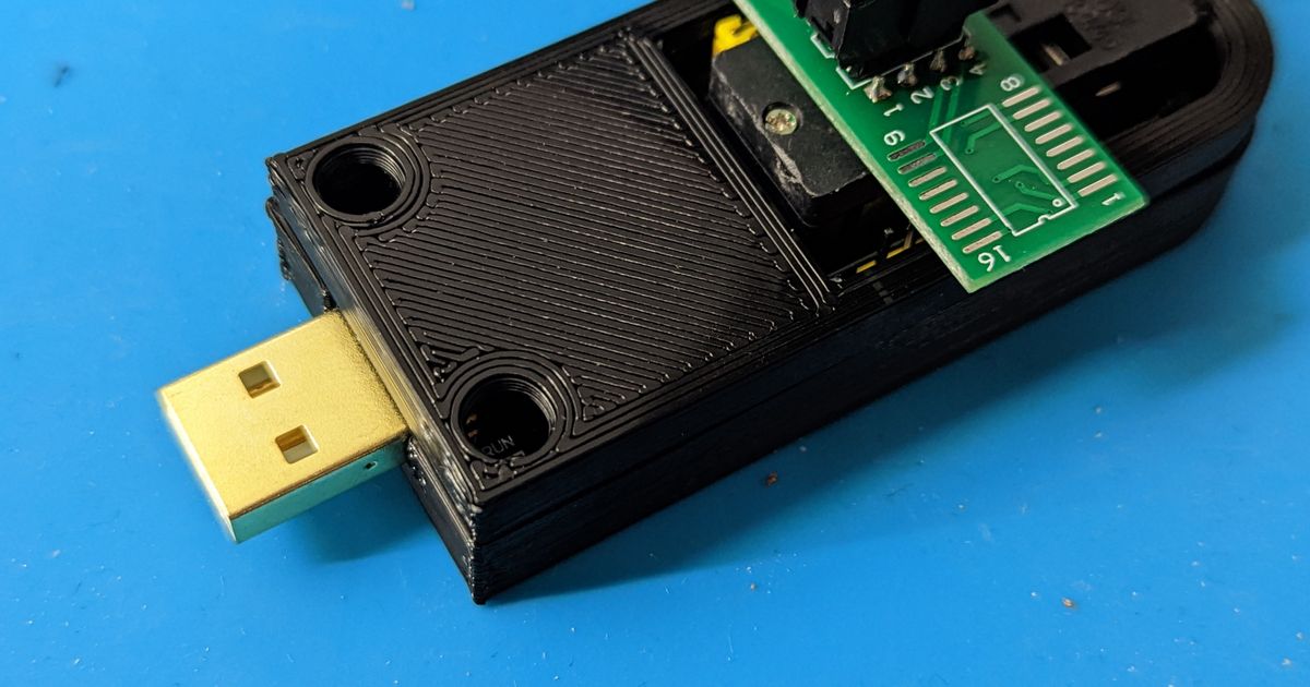 CH341 programmer enclosure with holes for LEDs por byteborg | Descargar ...