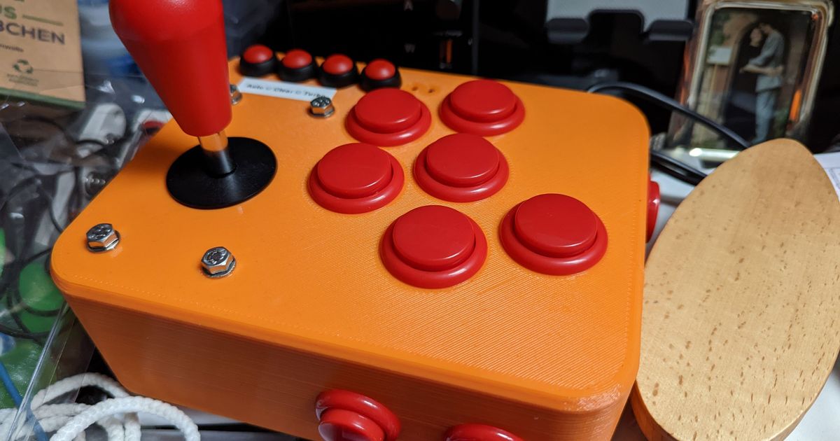 MAME control joystick remix by byteborg | Download free STL model ...