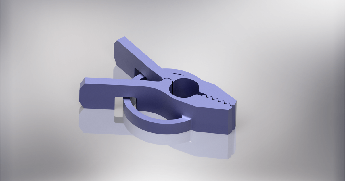 Print In Place Clip (Updated) by FreshAndClean | Download free STL ...