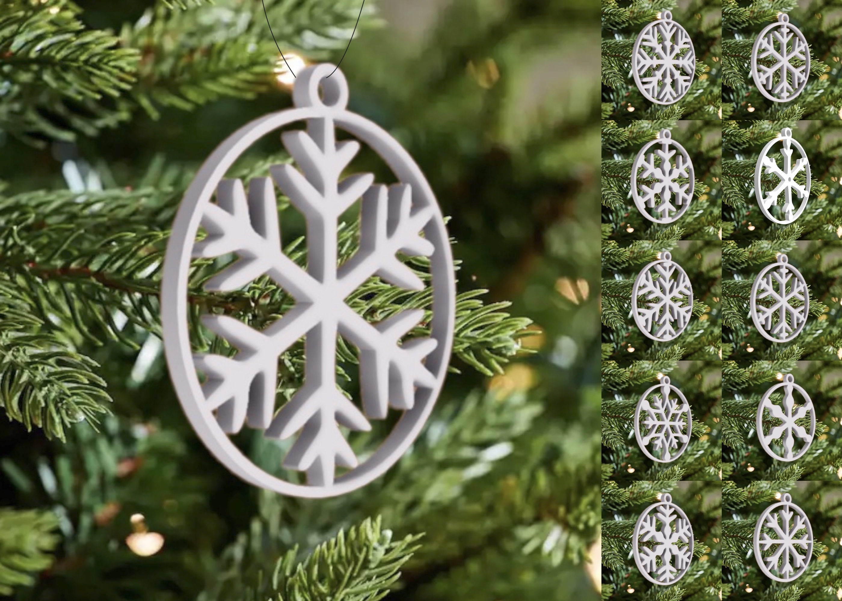 Christmas ornament/ball/decoration - snowflake S3.04 by ADAMCA.LAB ...