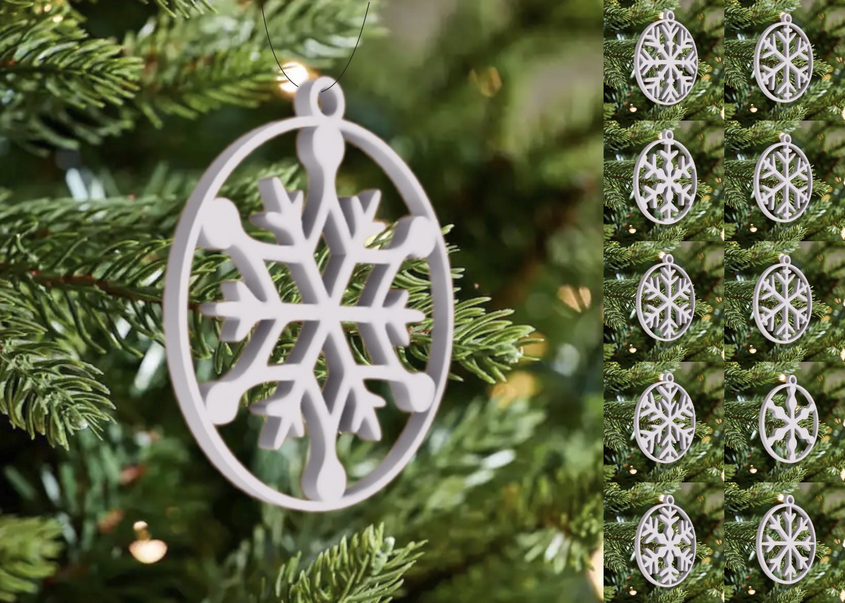 Christmas ornament/ball/decoration - snowflake S3.05 by ADAMCA.LAB ...