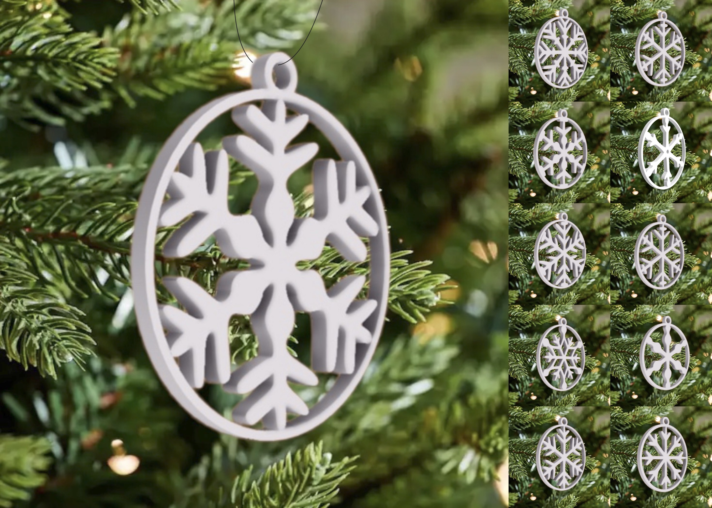 Christmas ornament/ball/decoration - snowflake S3.06 by ADAMCA.LAB ...