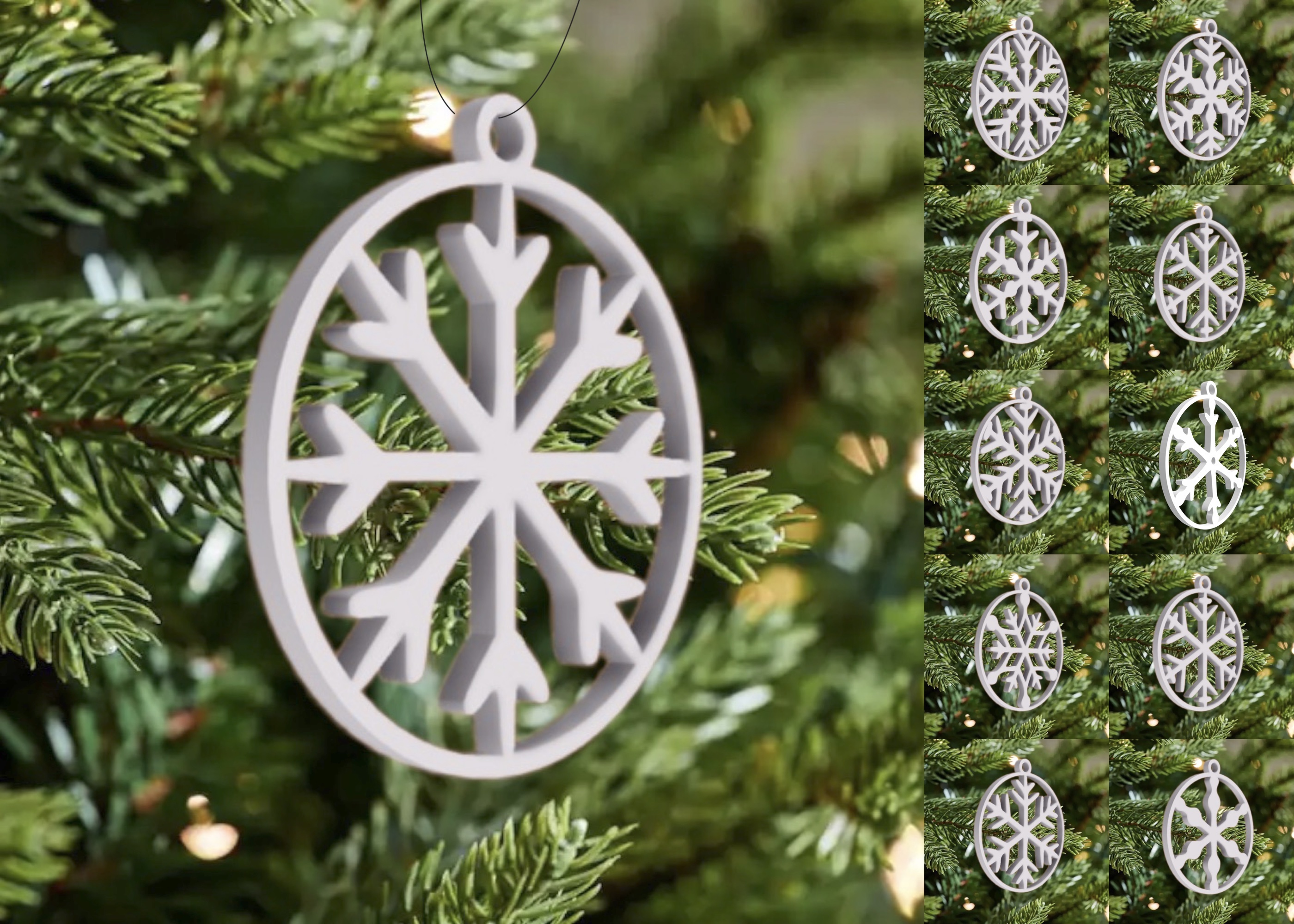 Christmas ornament/ball/decoration - snowflake S3.11 by ADAMCA.LAB ...