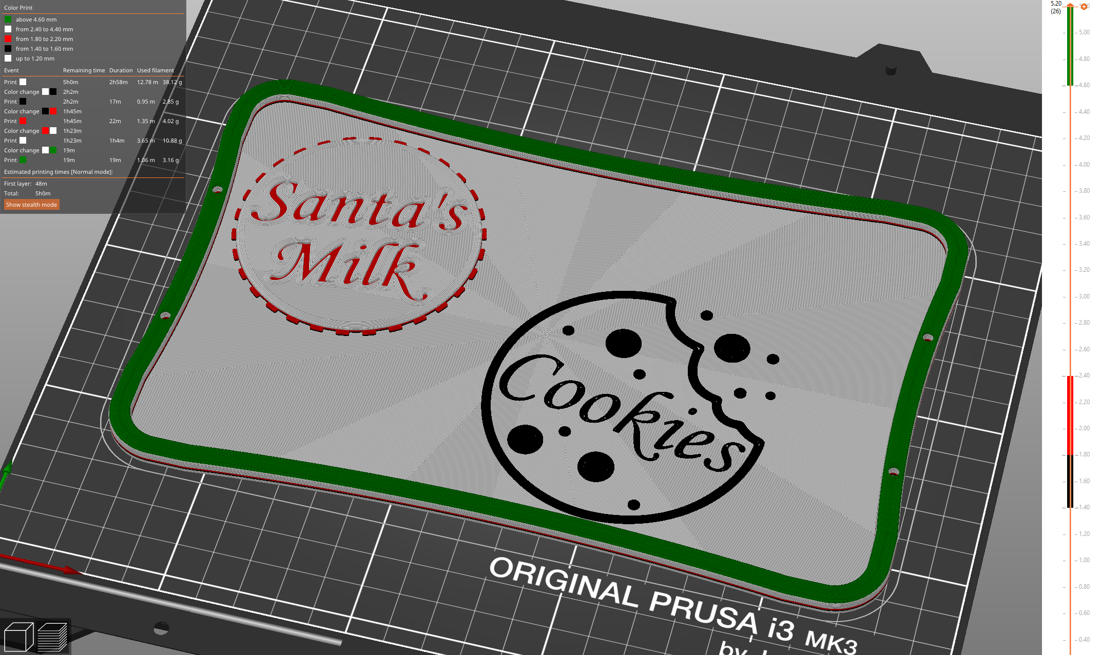 Santa Milk and Cookies Tray by Jacob Thompson | Download free STL model ...