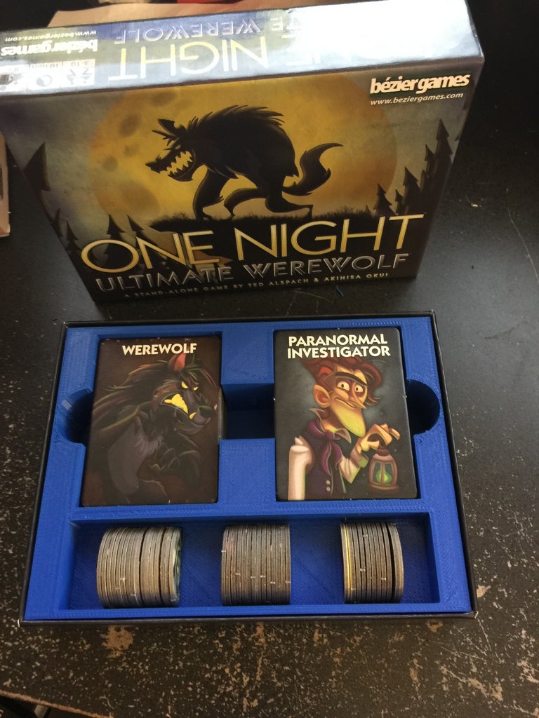 One Night Ultimate Werewolf game box insert by Kabong | Download free ...