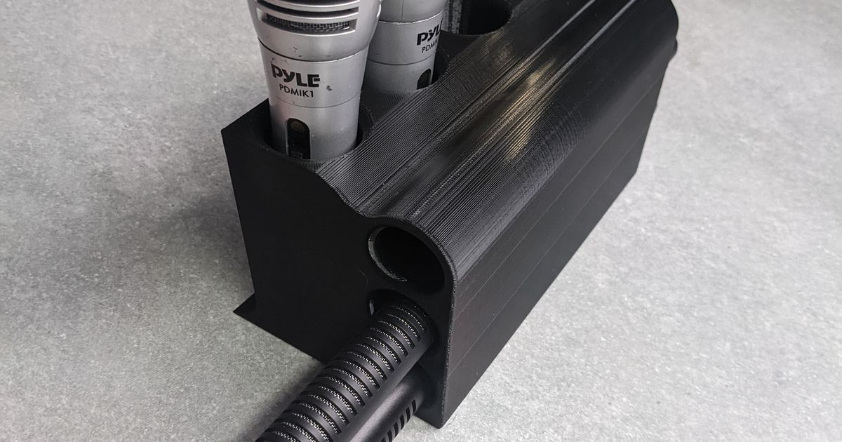Microphone Holder for Various Microphones (v1) by fouronenine ...
