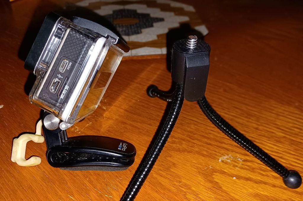 Hat clip to tripod GoPro connection by Joe_Snuffy | Download free STL ...