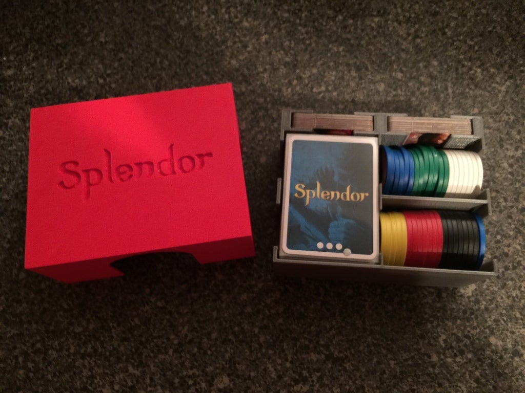 Splendor game organizer with support for sleeved cards and promo cards ...