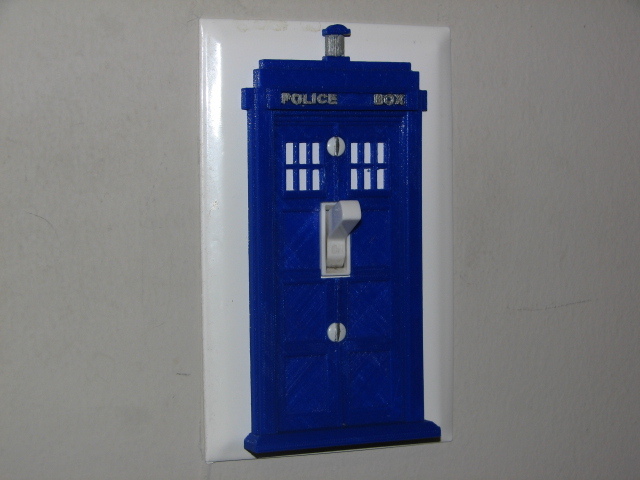 Tardis Light Switch Decorative Cover by Joe_Snuffy | Download free STL ...
