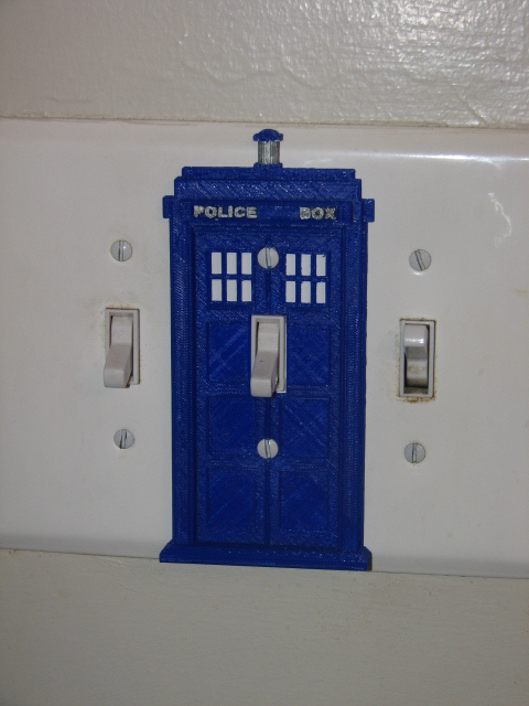 Tardis Light Switch Decorative Cover by Joe_Snuffy | Download free STL ...