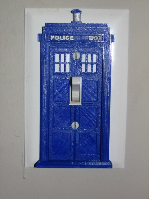 Tardis Light Switch Decorative Cover by Joe_Snuffy | Download free STL ...