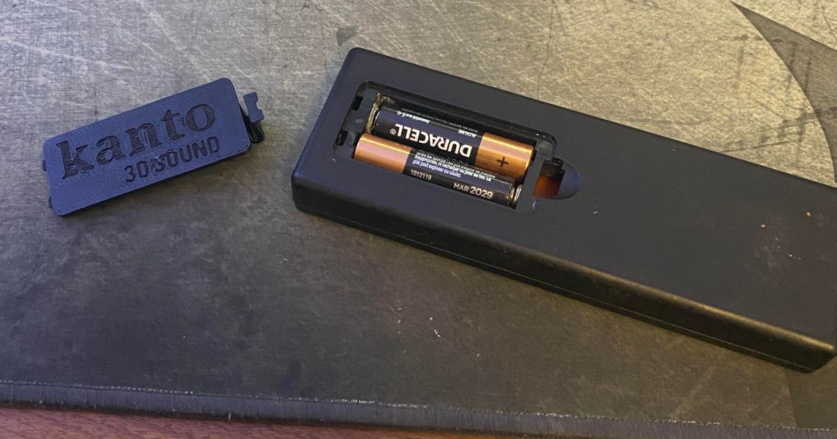 Kanto Speaker Remote Battery Cover by Fruition.in.fpv | Download free ...